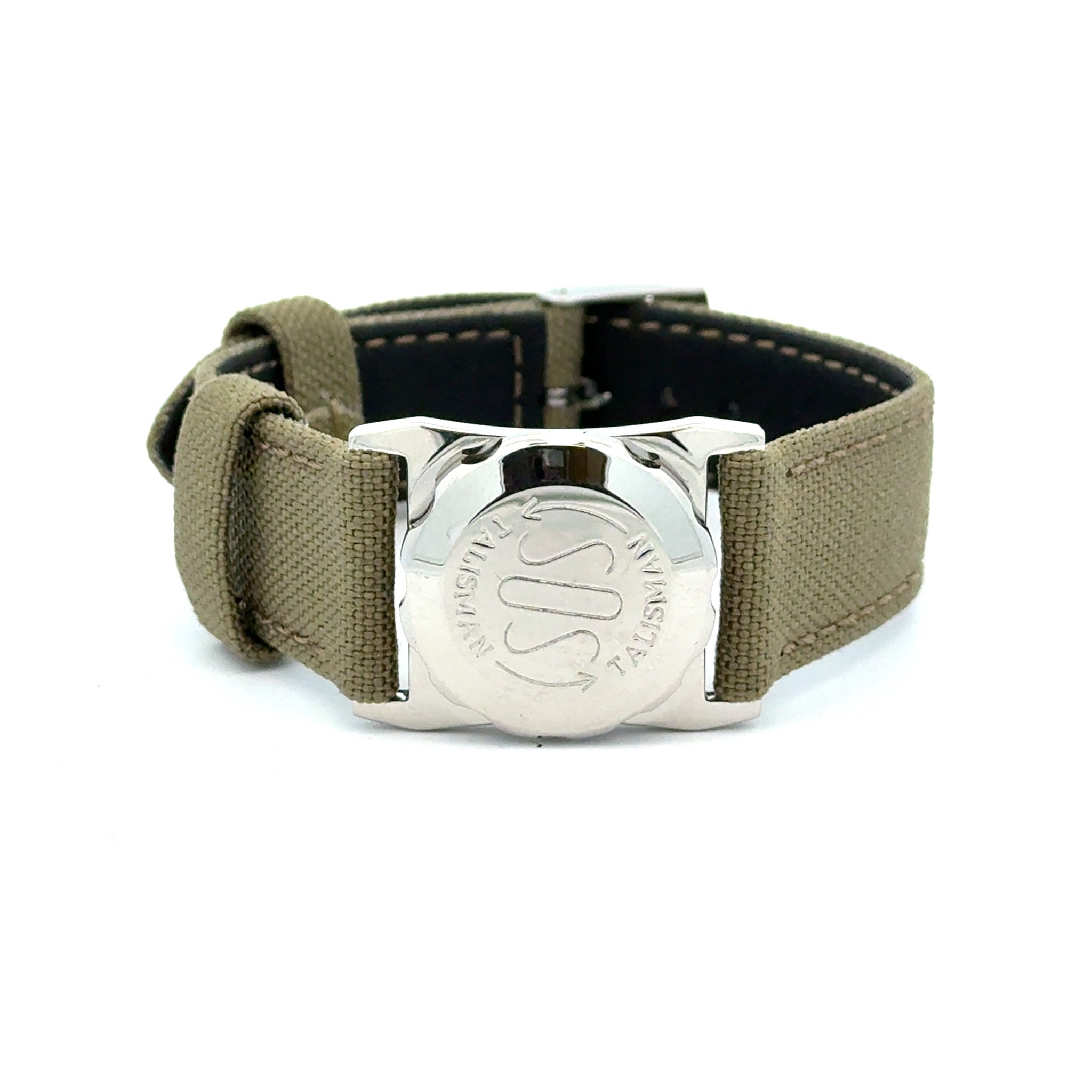 SOS Talisman Steel Plain Watch Capsule with Nato Strap Denim Green
