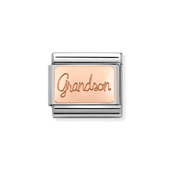 Nomination Classic Link Grandson Charm in Rose Gold – Striacroft Jewellers